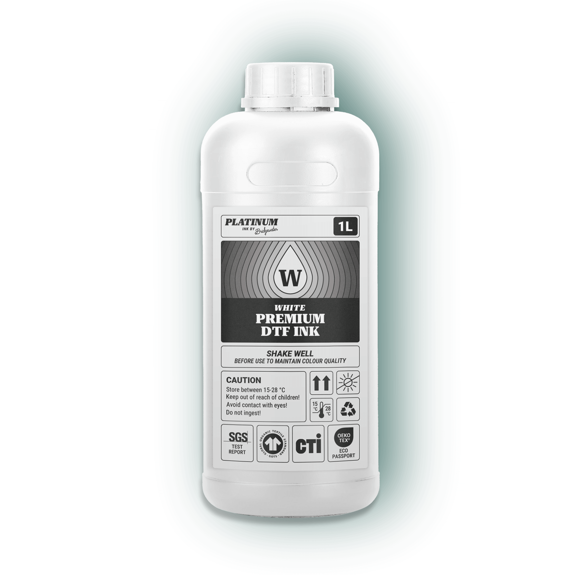 Reduced Sediment Platinum White DTF Ink - Machine Printing Solutions