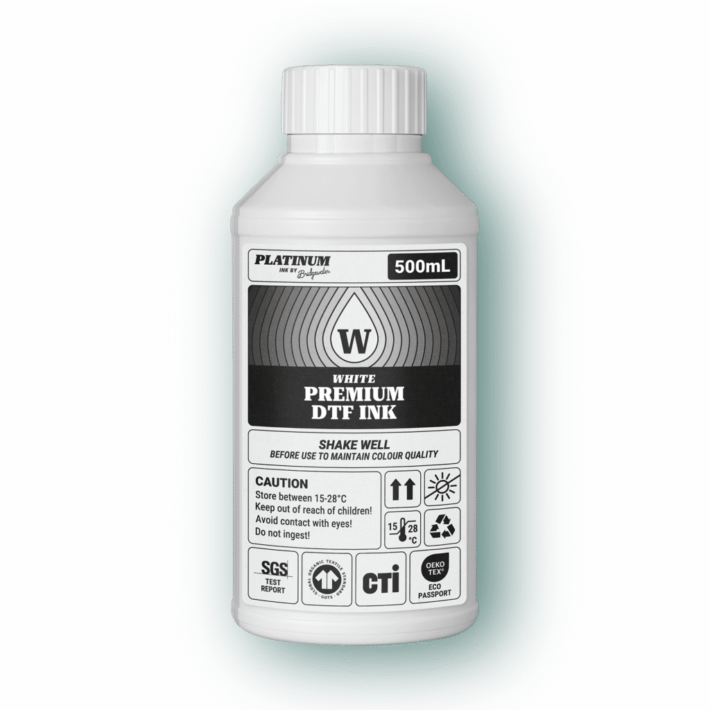 Reduced Sediment White Platinum DTF Ink 500ml – Certified White Ink